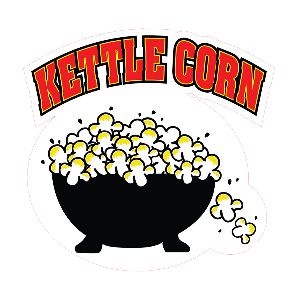 Food Truck Decals Kettle Corn Restaurant & Food Concession Concession ...